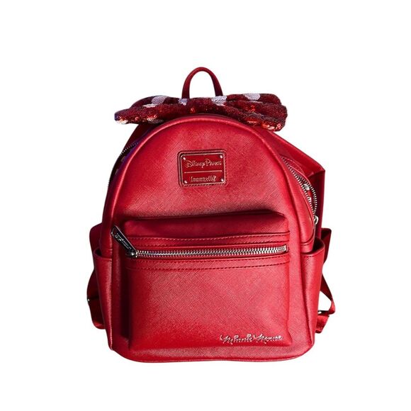 Loungefly | Bags | Loungefly Disney Minnie Mouse Sequin Bow Mini ...
